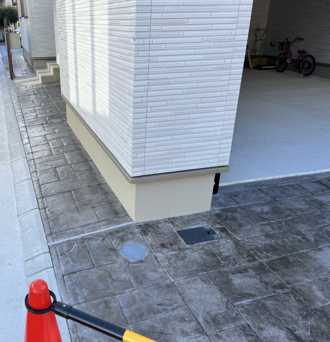 新築・外構・庭 色剥がれの無いスタンプコンクリート【タフテックス】 | 株式会社 関西真空